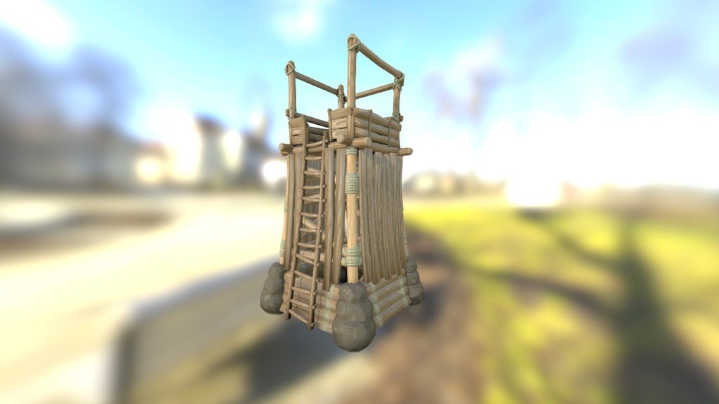 Tower wood - 3D model by icembl300 [491596e] - Sketchfab