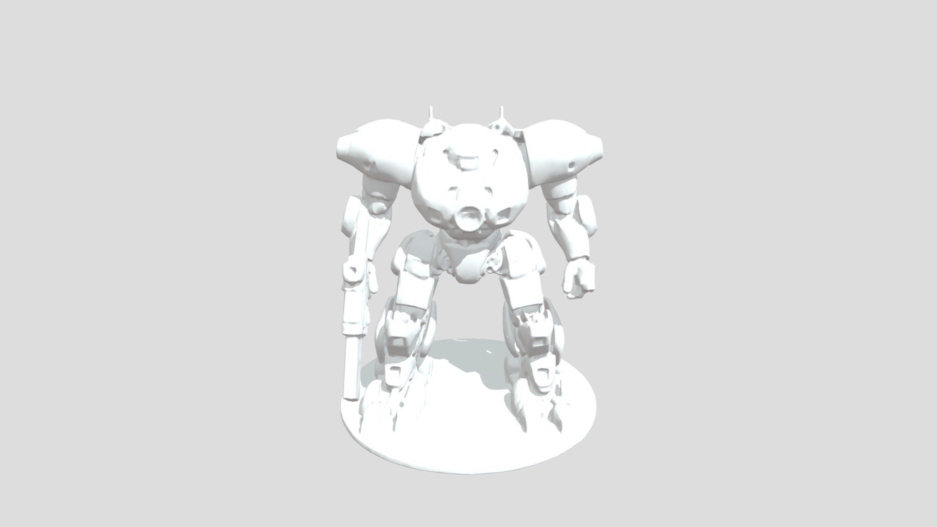 Mech Warrior Defender BattleTech 3D printable - Download Free 3D model ...