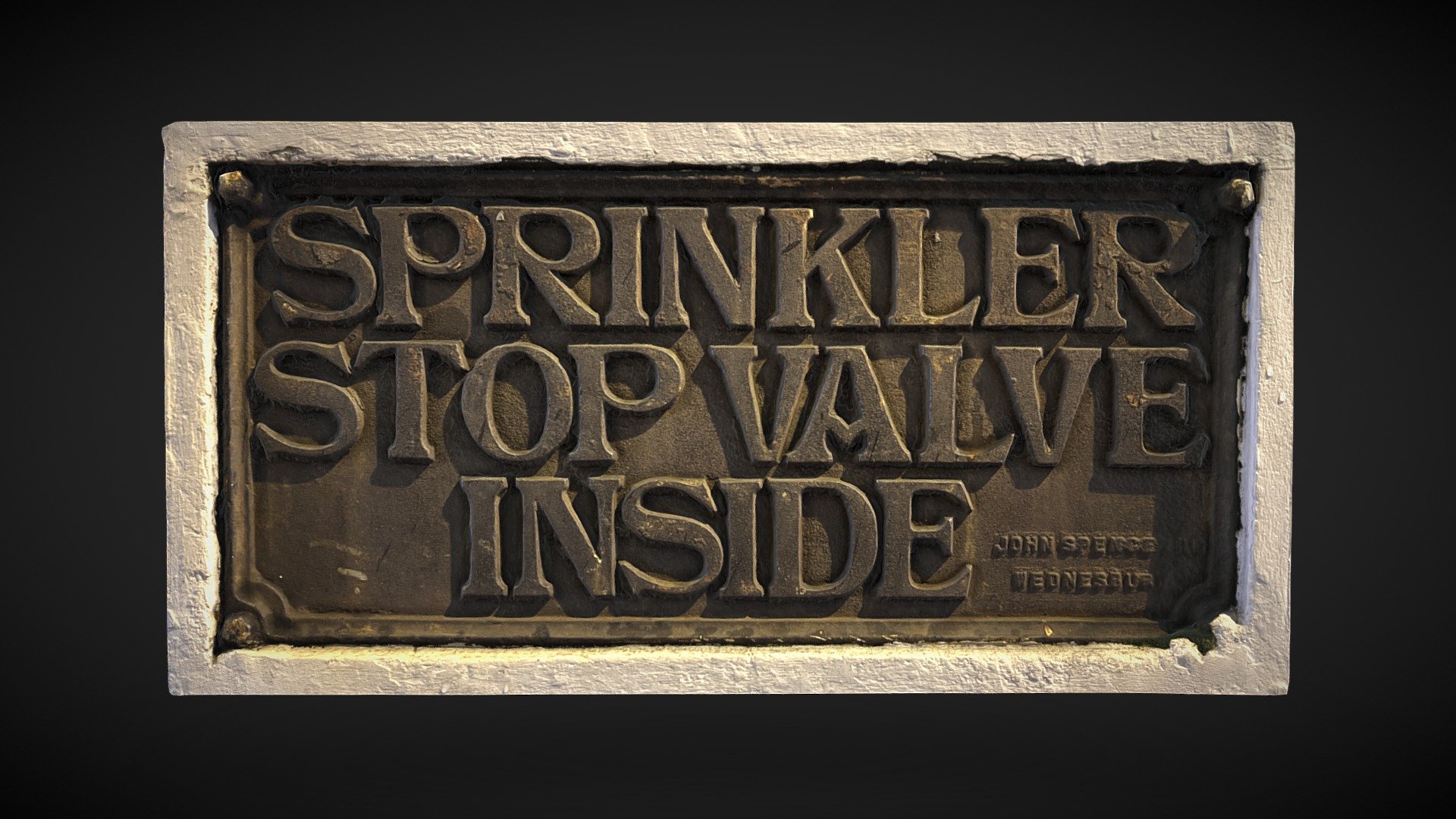 Cast Iron Sign, Dalston, London, UK - Download Free 3D model by Thomas ...