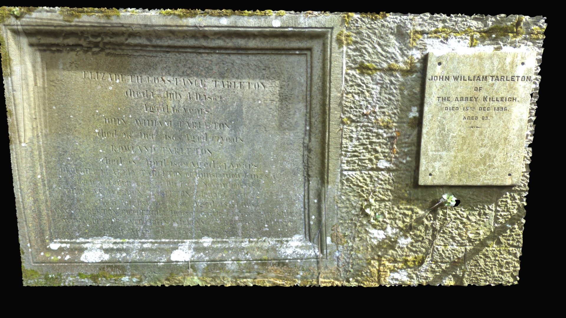 Tarleton Mausoleum Tablet - Download Free 3D model by Offaly Heritage ...