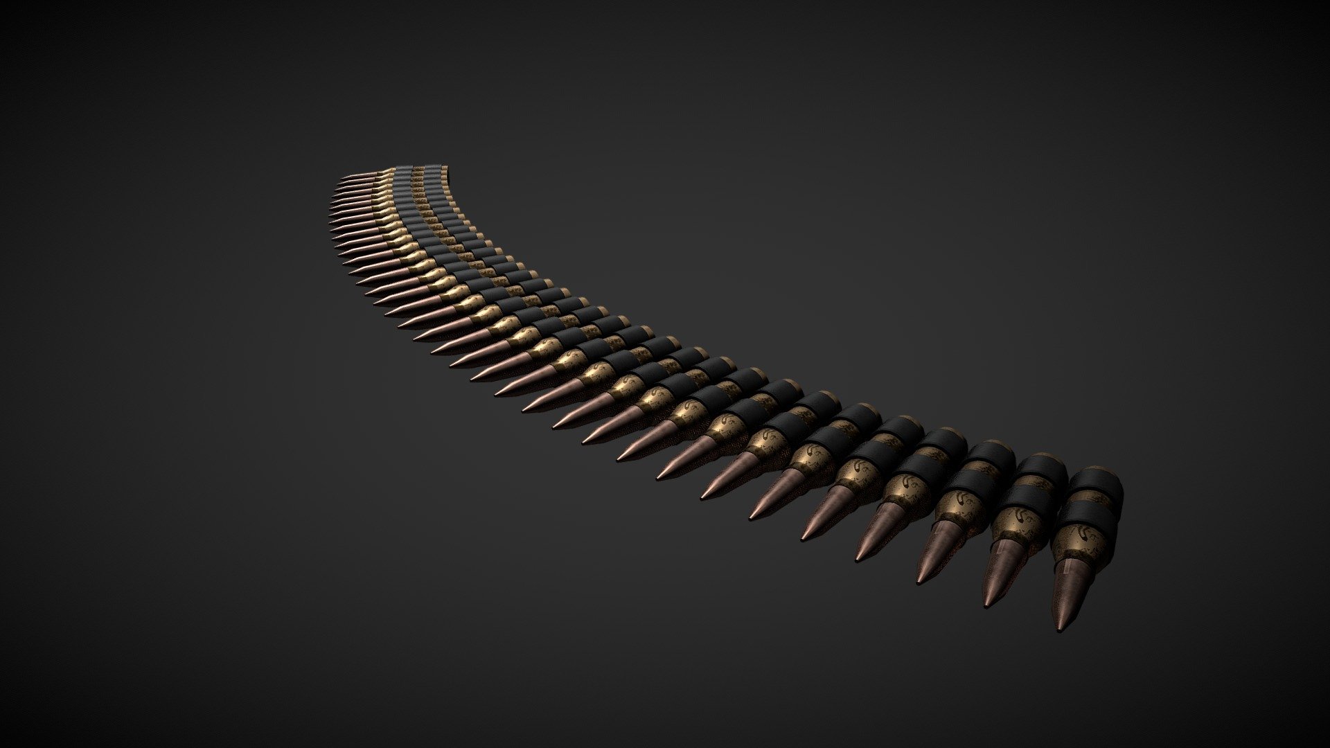 Bullet Chain - 3D model by FWTeastwood [491baf6] - Sketchfab