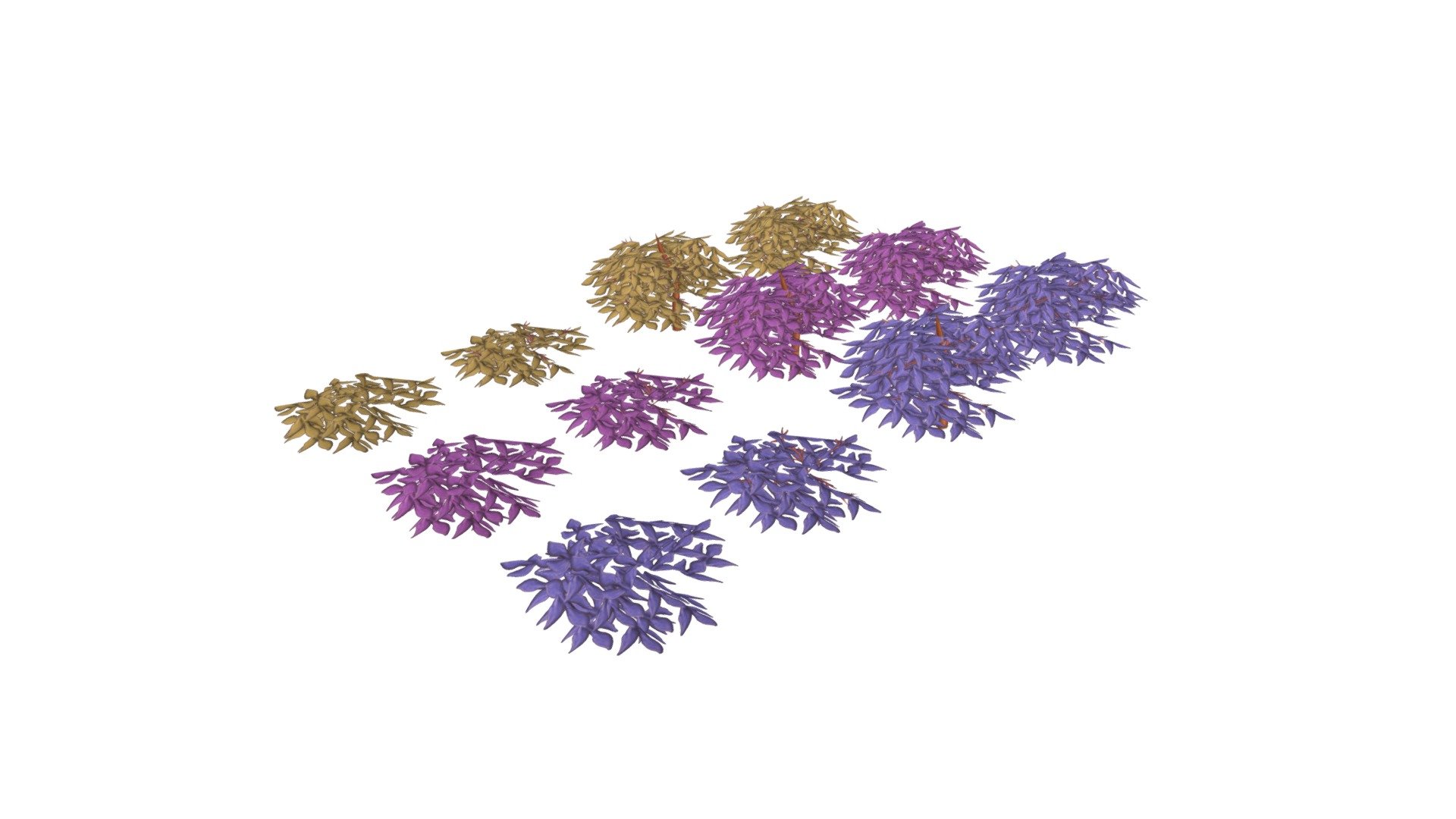 Shrubbery Large (hand painted) - 3D model by Malicefay Art (@malicefay ...