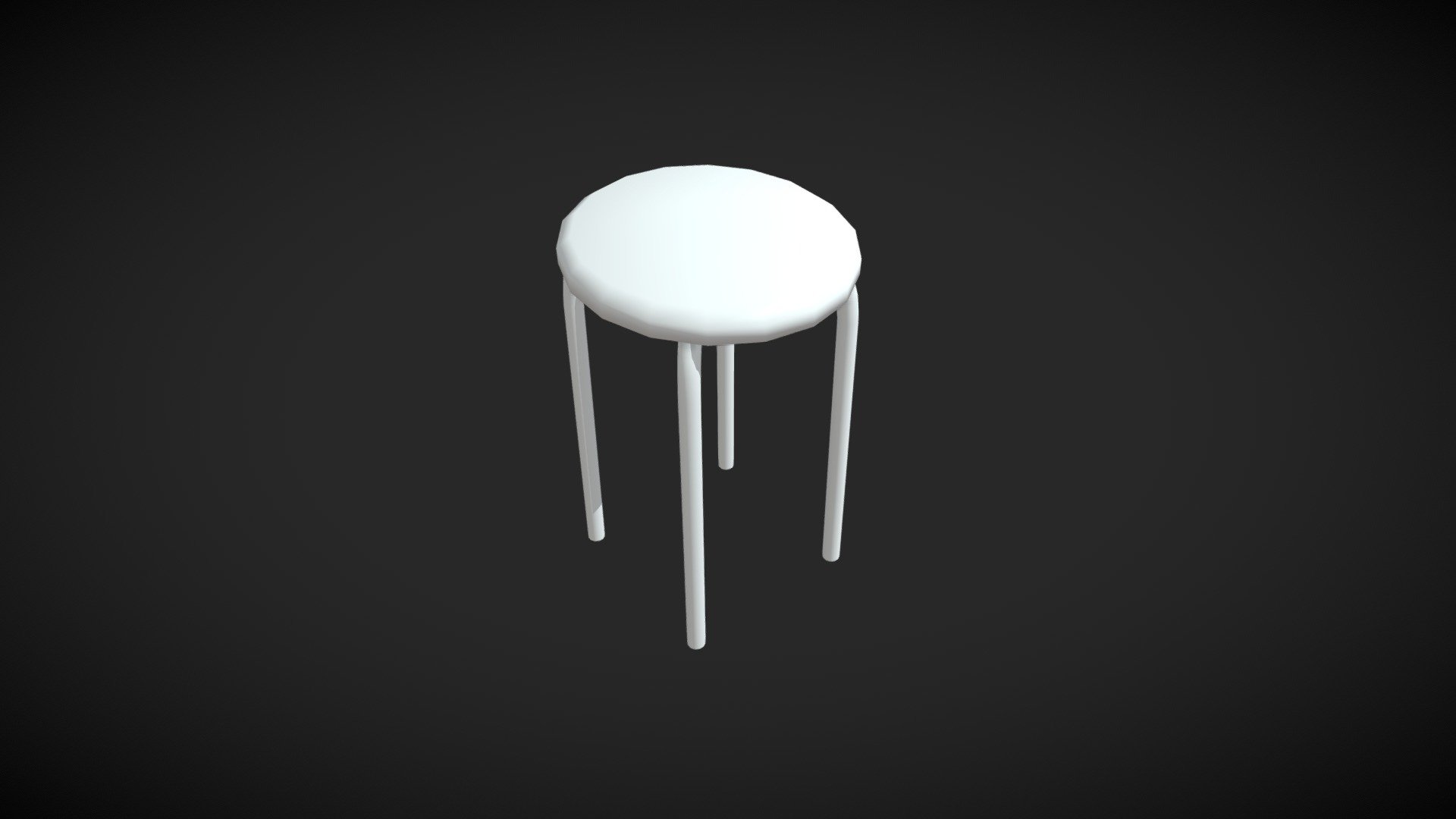 Stool - 3D model by Filip Łęski (@filipleski) [491cec3] - Sketchfab