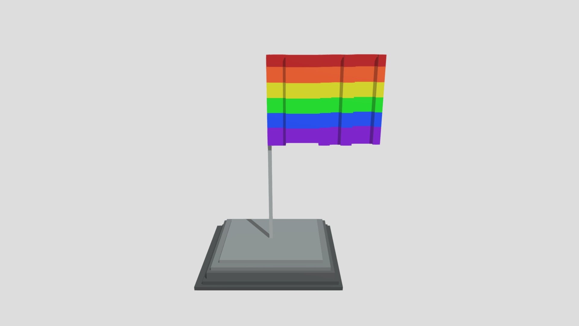 Gilbert Baker Pride flag - 3D model by underthatrock [491e70a] - Sketchfab