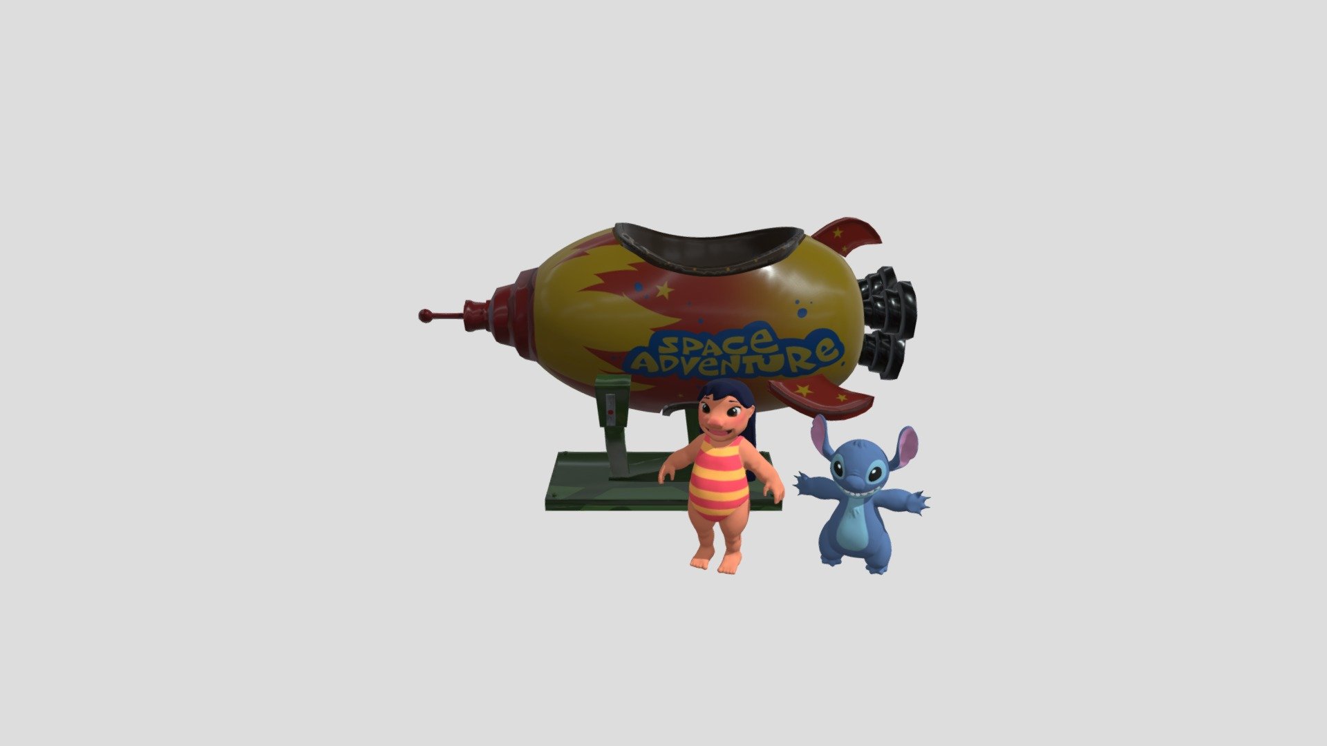 Layout Lilo and Stitch - 3D model by TyphaineEscande [491f79d] - Sketchfab