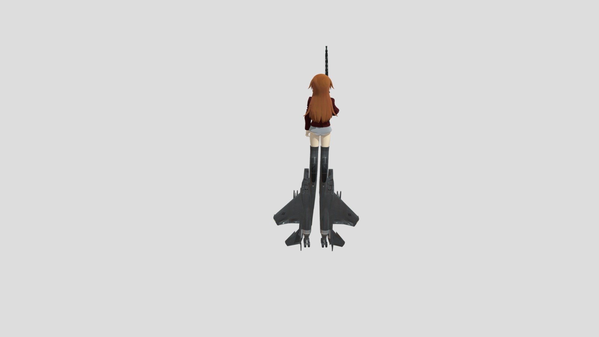 Strike Witch Charlotte Yeager F15 Jet - Download Free 3D model by ...