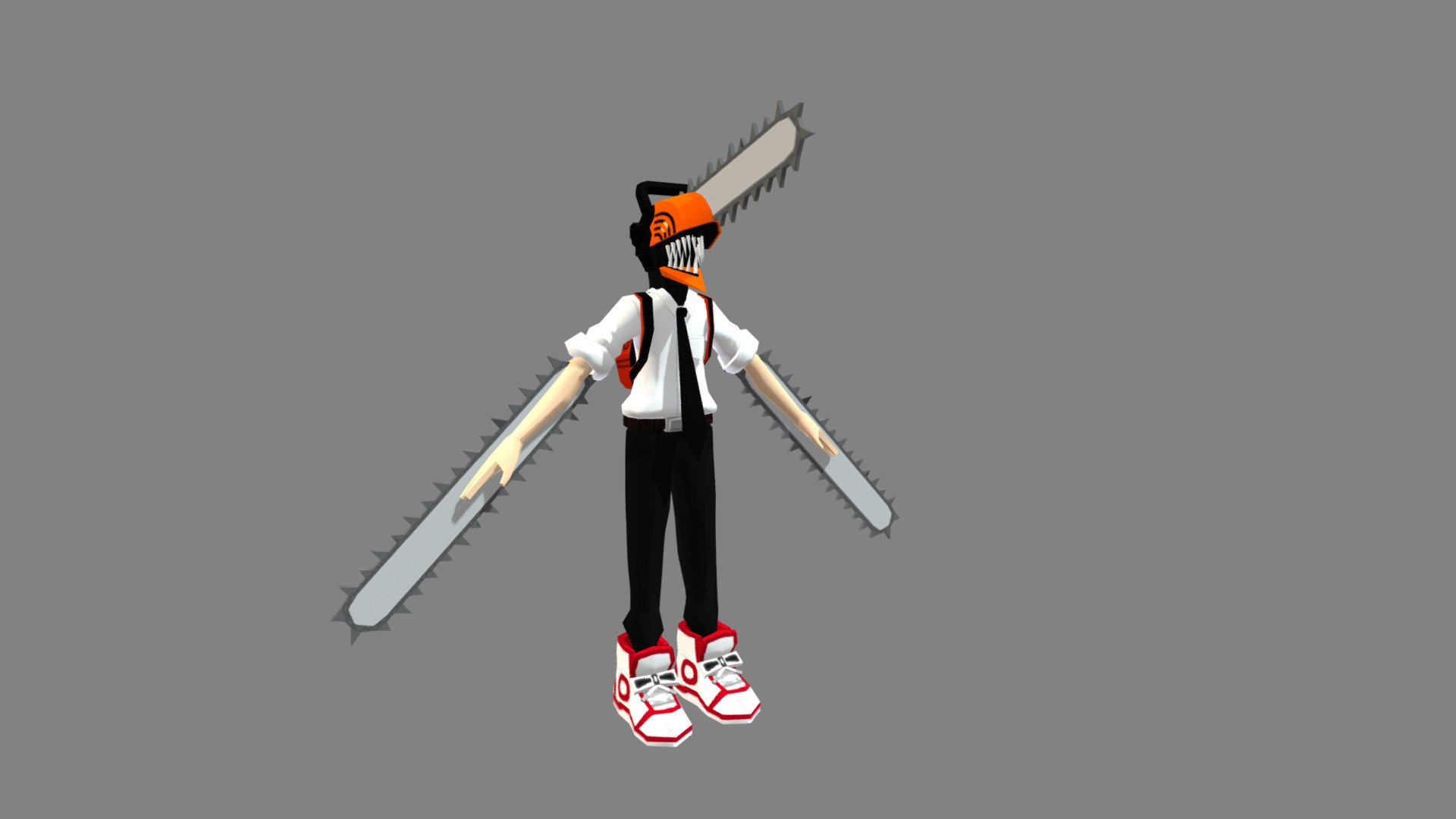 Chainsaw Man Low Poly Model - 3D model by kyuuke [492161a] - Sketchfab