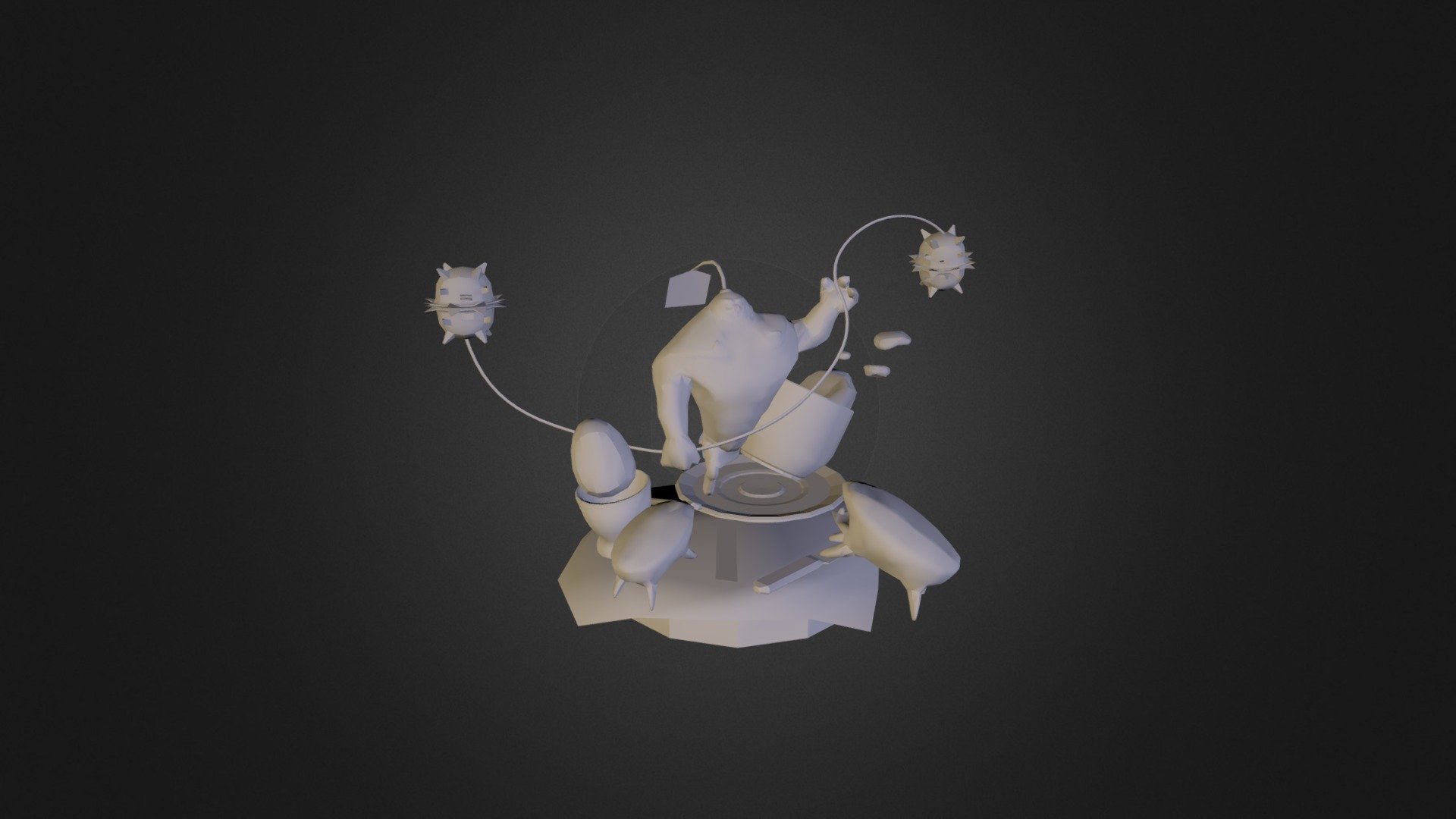 Mr. Tea fight - 3D model by reginaskunst [4922454] - Sketchfab
