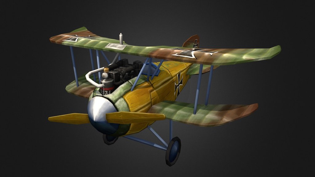Stylized Albatros DII - 3D model by Rocio.B.L. [492388d] - Sketchfab