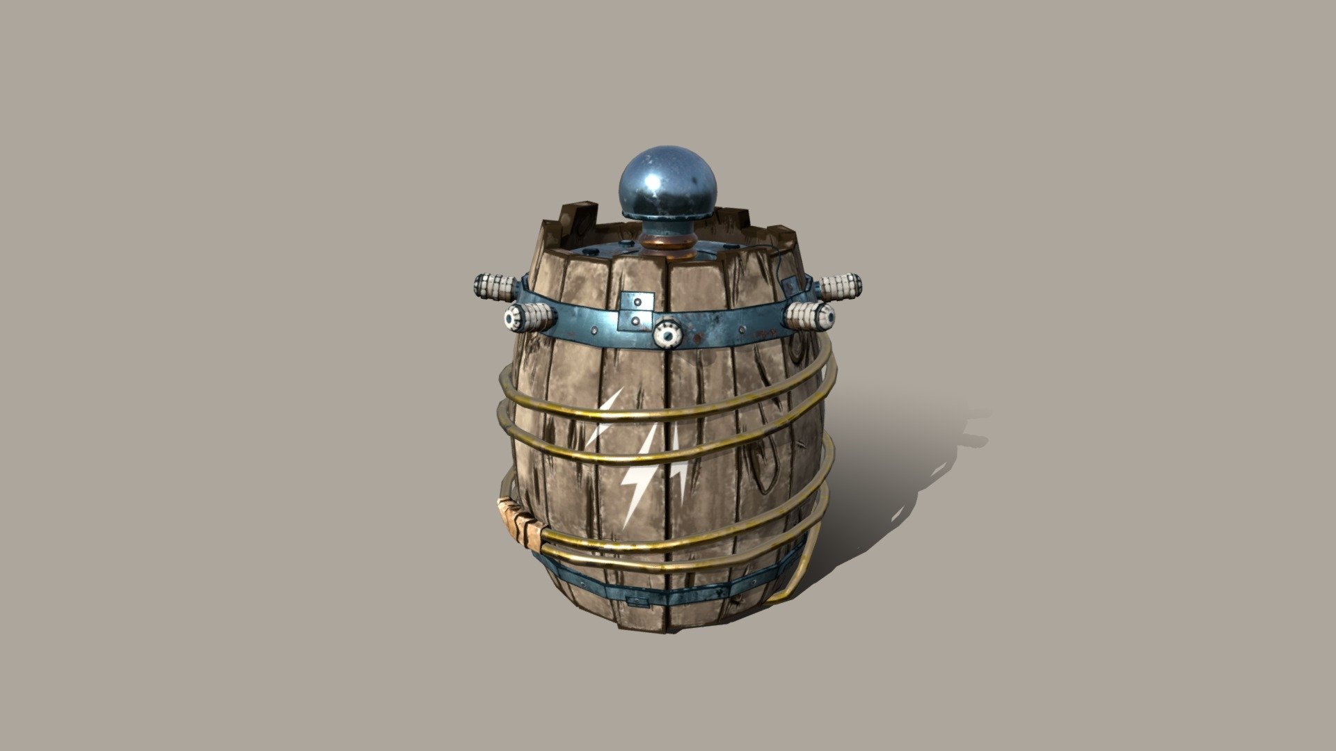 Electric Barrel _ Tiny Tina's Wonderlands study - 3D model by ...