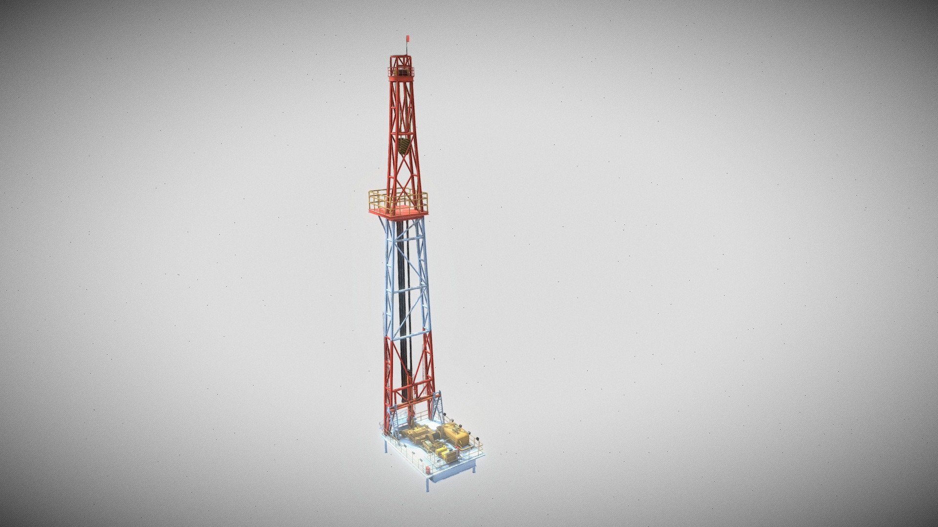 Drilling Rig - 3D model by nausicaa-- [49281b9] - Sketchfab