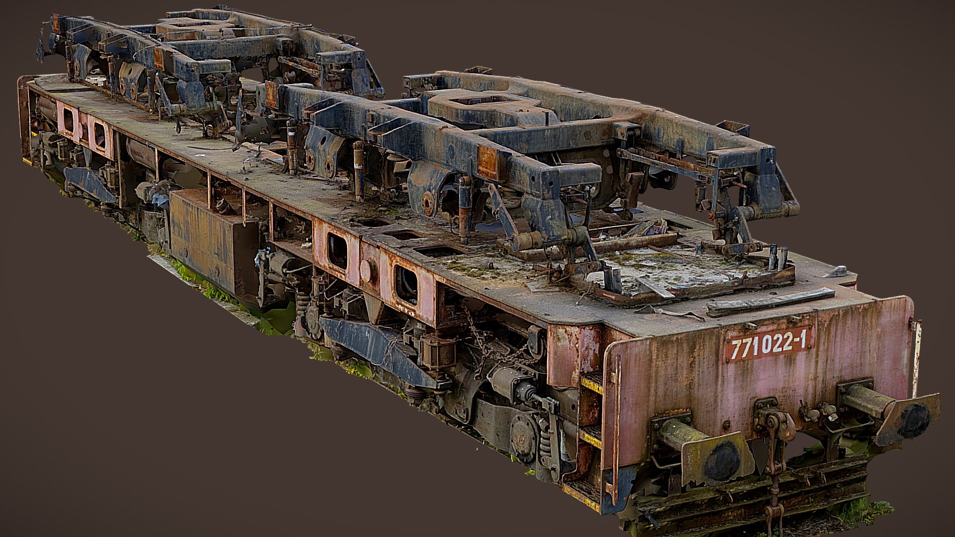 Disassembled diesel locomotive bogie chassis 771 - 3D model by Оrрндп ...