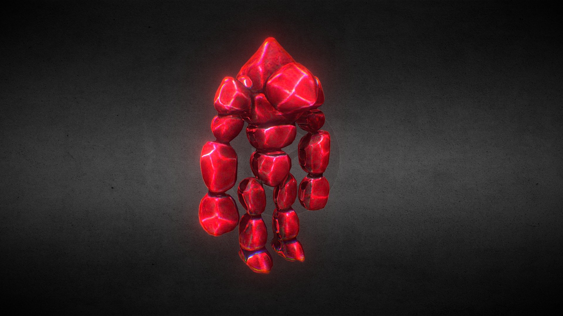 Red Crystal Golem - Buy Royalty Free 3D model by JuiceDrippy ...