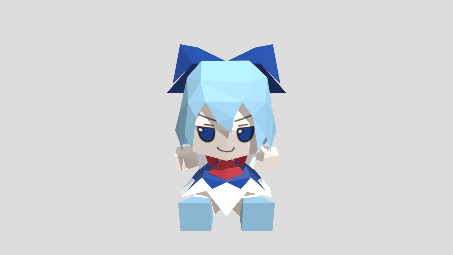 Cirno Fumo 256 Faces - Download Free 3D model by DAi (@daiwk1111 ...