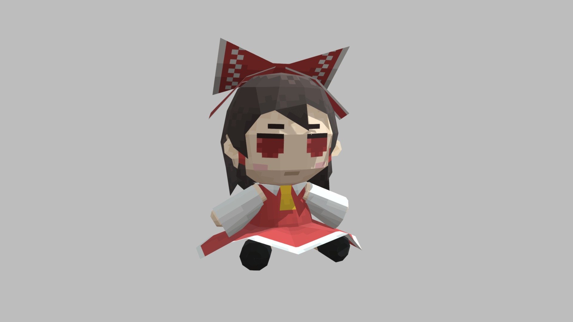 Reimu Fumo Doll [Low-Poly] - Download Free 3D model by Embur (@embur_3D ...