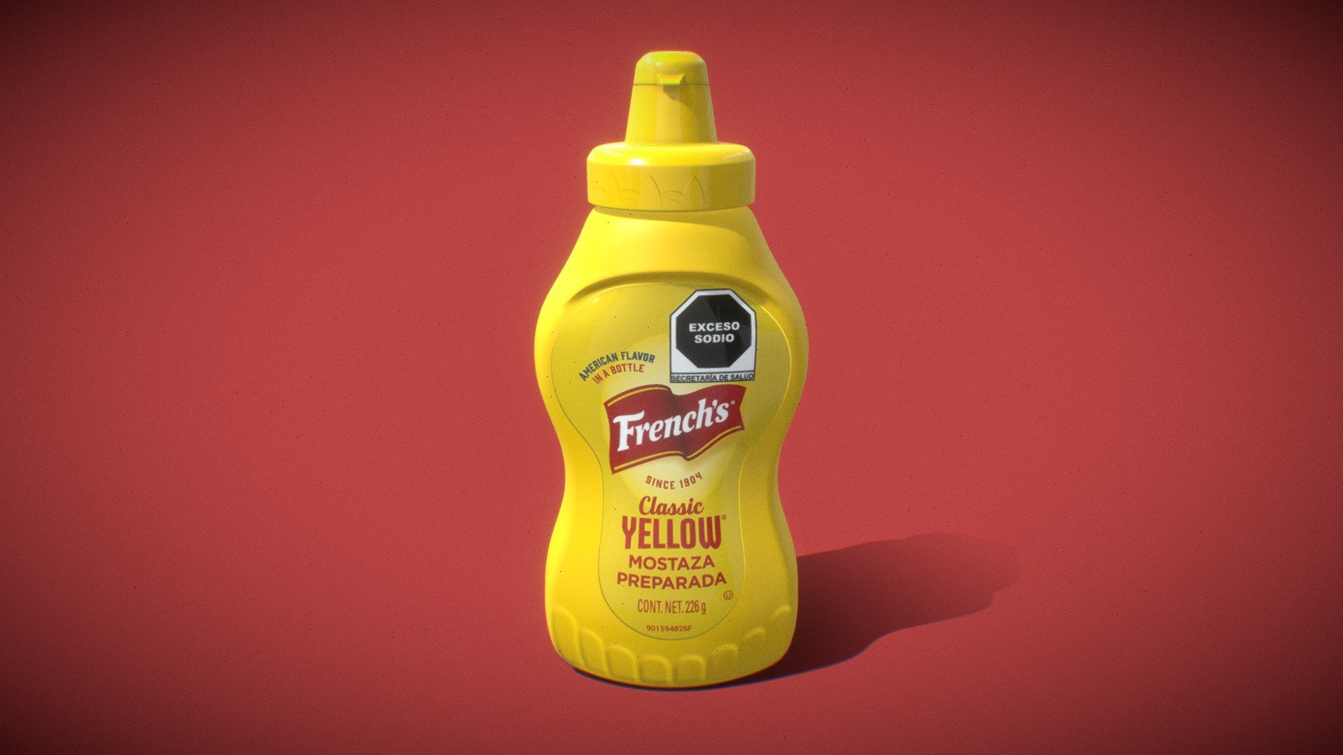 French´s Mustard Bottle - 3D model by MemoRorschach [492c02e] - Sketchfab