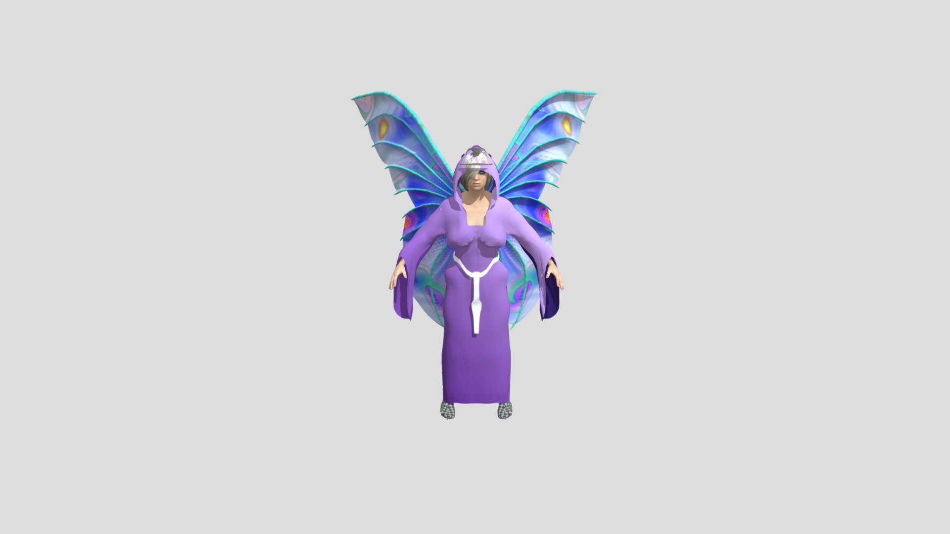 dancing butterfly witch - 3D model by diamonddoodle [492cd6e] - Sketchfab