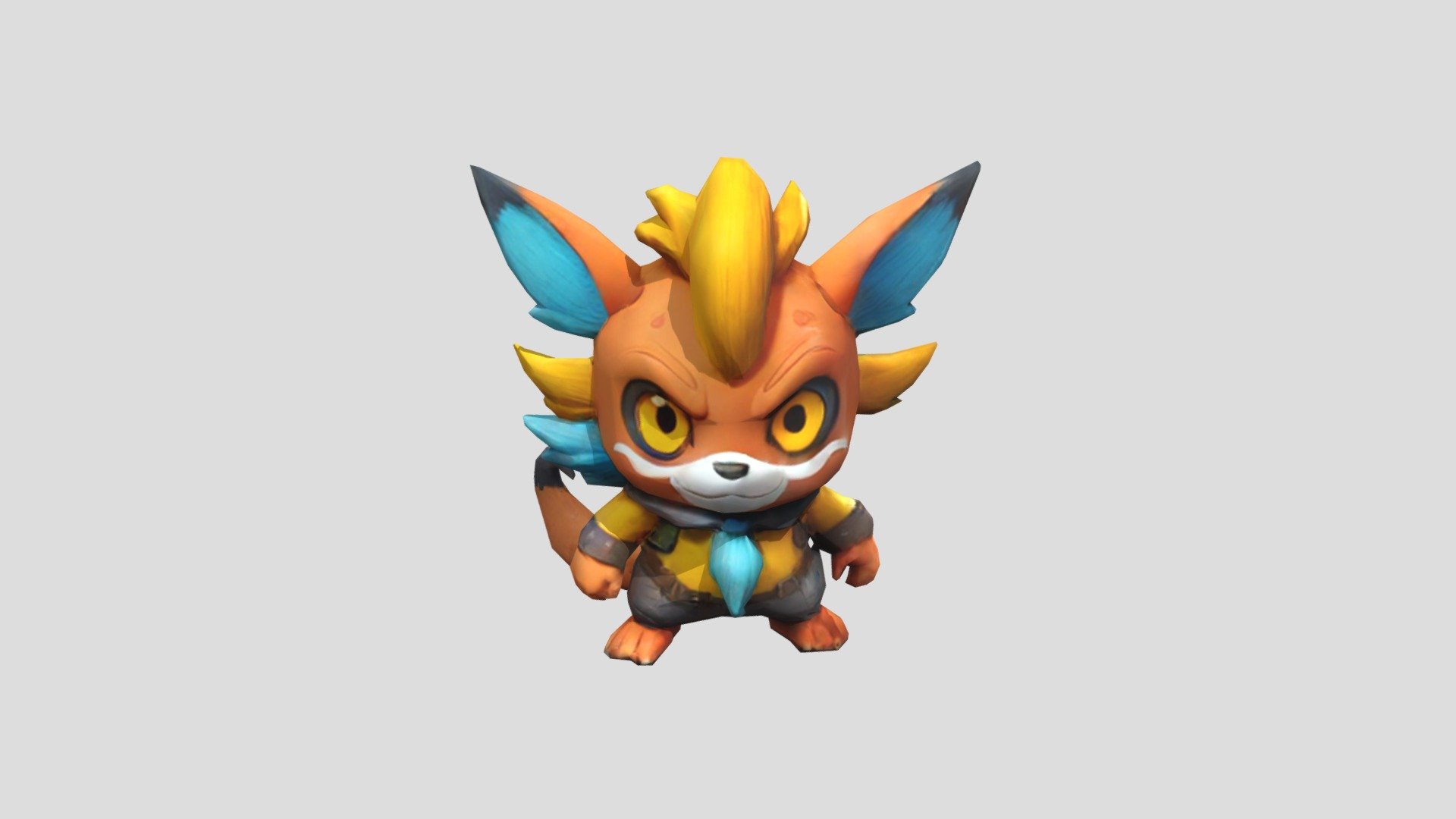 "Whiskerlicious Bliss A Happy Cartoon Character - Download Free 3D ...