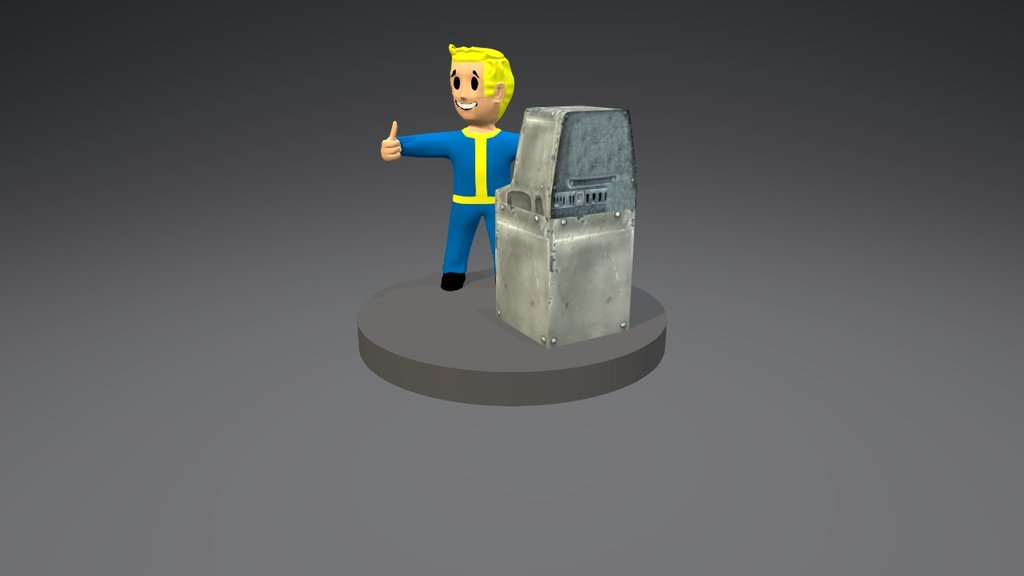 Vault-boy - 3D model by nightstirg [492df7e] - Sketchfab