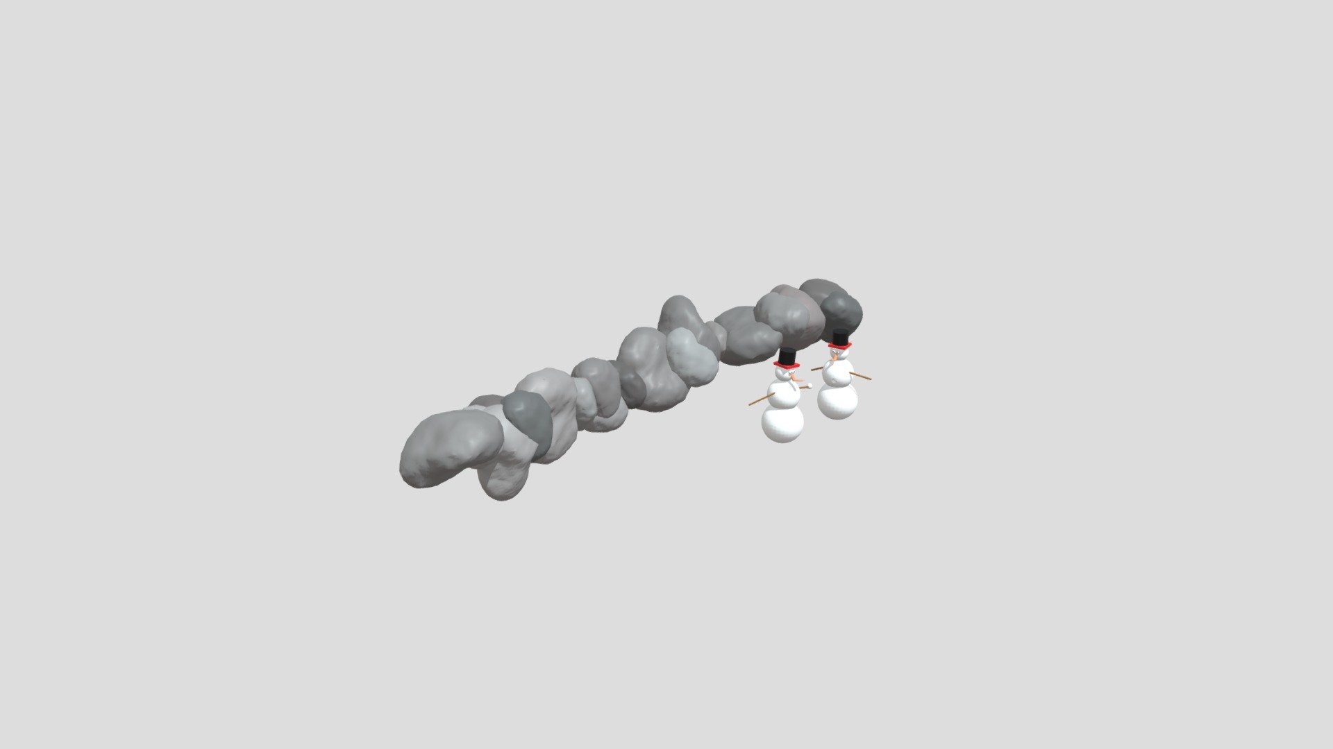 snowman monkey - 3D model by chomes (@elliott.hayward-cheetham ...