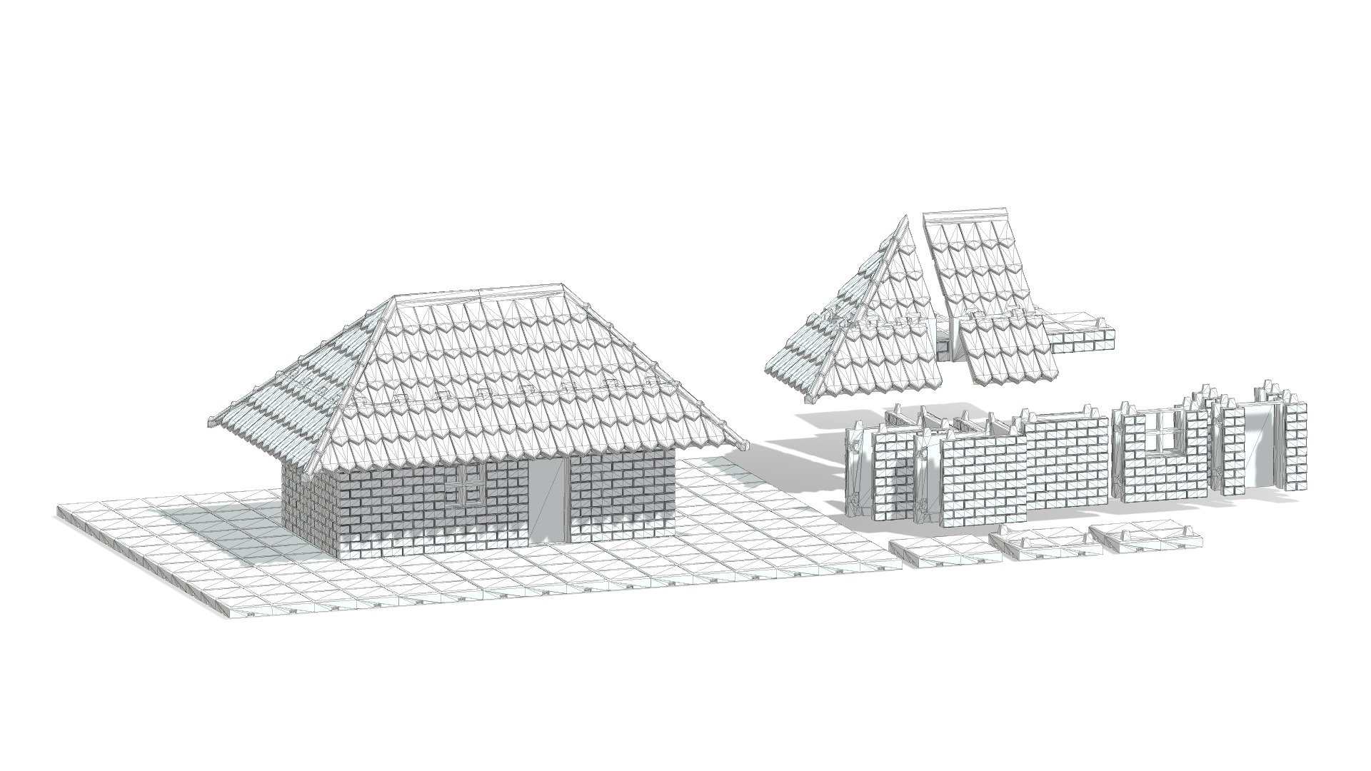 Medieval House Miniature - Download Free 3D model by BaseCubeRo ...