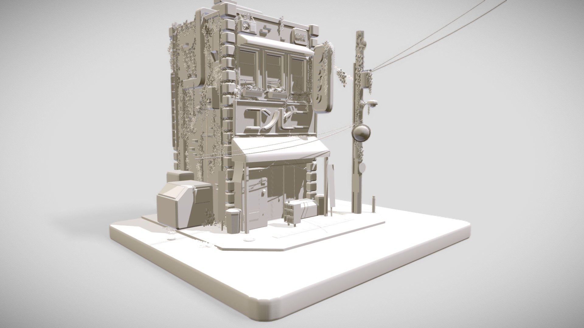 New York Tokyo コンビニ - 3D model by dwizzy (@D_wizzy_21) [49305cf ...