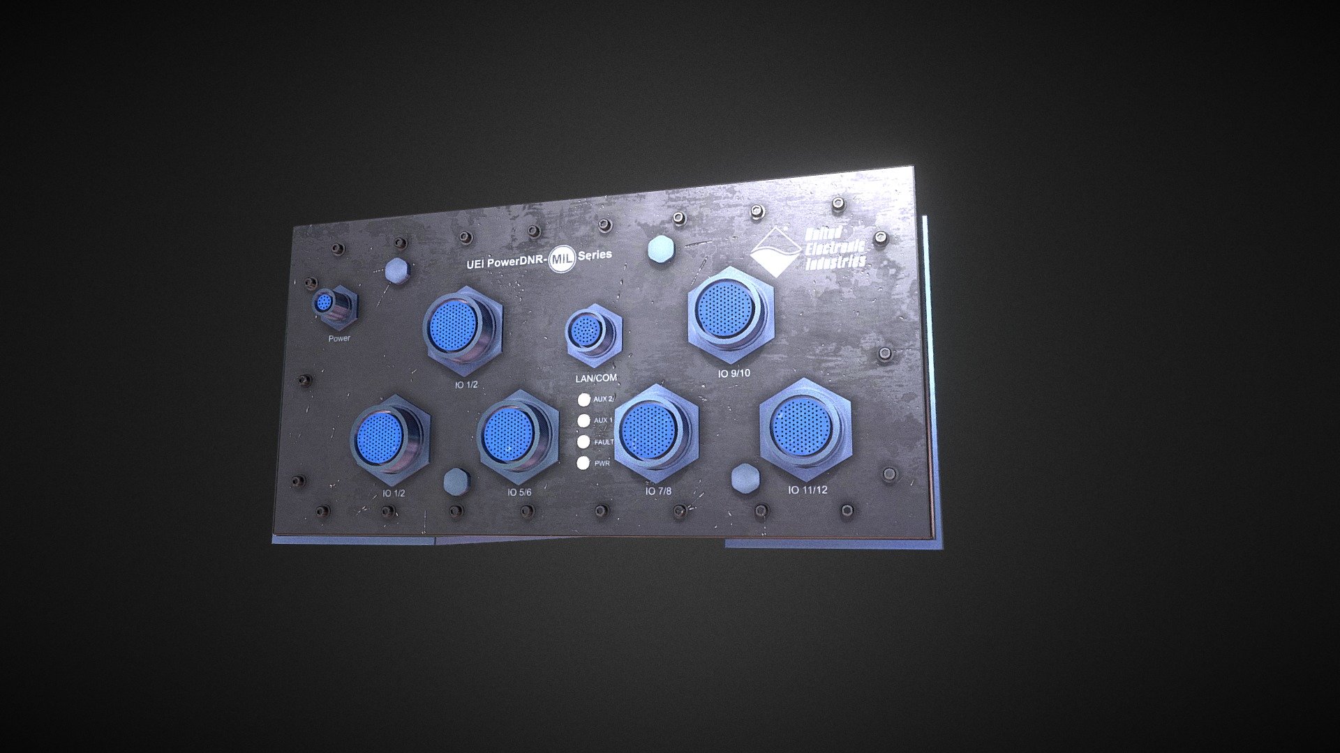 UEI DNR-MIL style 12-slot I/O chassis - 3D model by Brandon3D [49328a1 ...