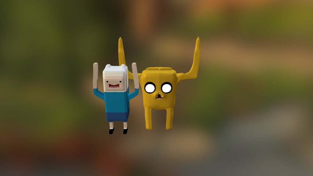 Jake and Finn - 3D model by davethefan [4935c61] - Sketchfab