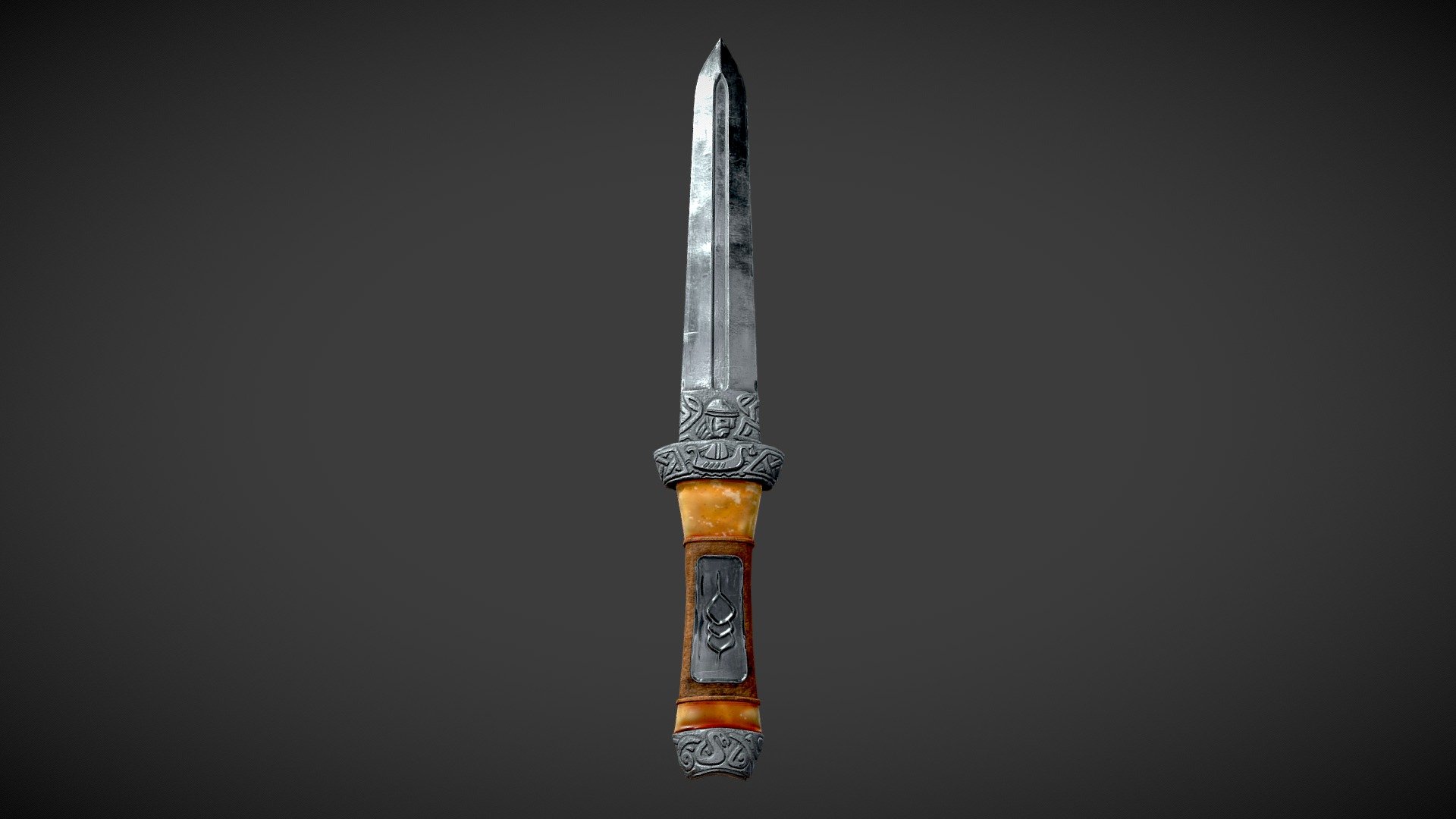 Viking-inspired Platinum Dagger - Game Ready - 3D model by extrin6 3D ...