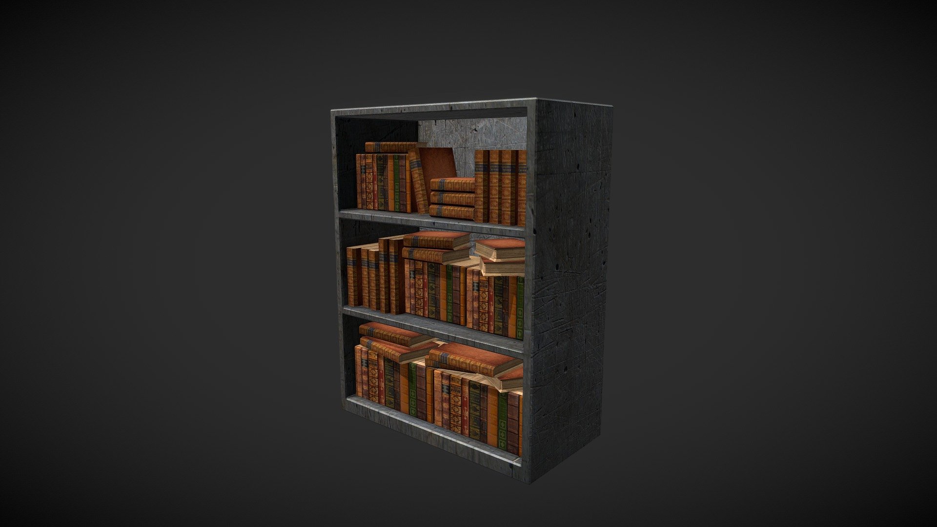 Bookcase - Download Free 3D model by Bec (@rebecca.kerr) [4939d1b ...