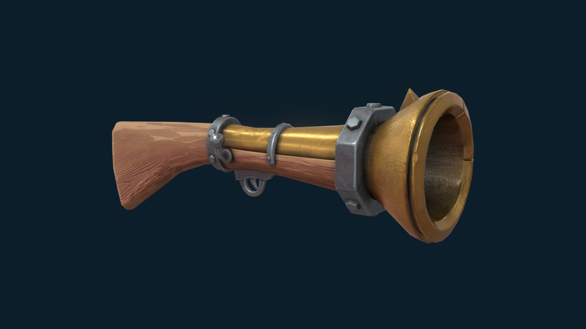 Stylized Dwarf's Gun - Buy Royalty Free 3D model by SantyFrow [4939dc5 ...