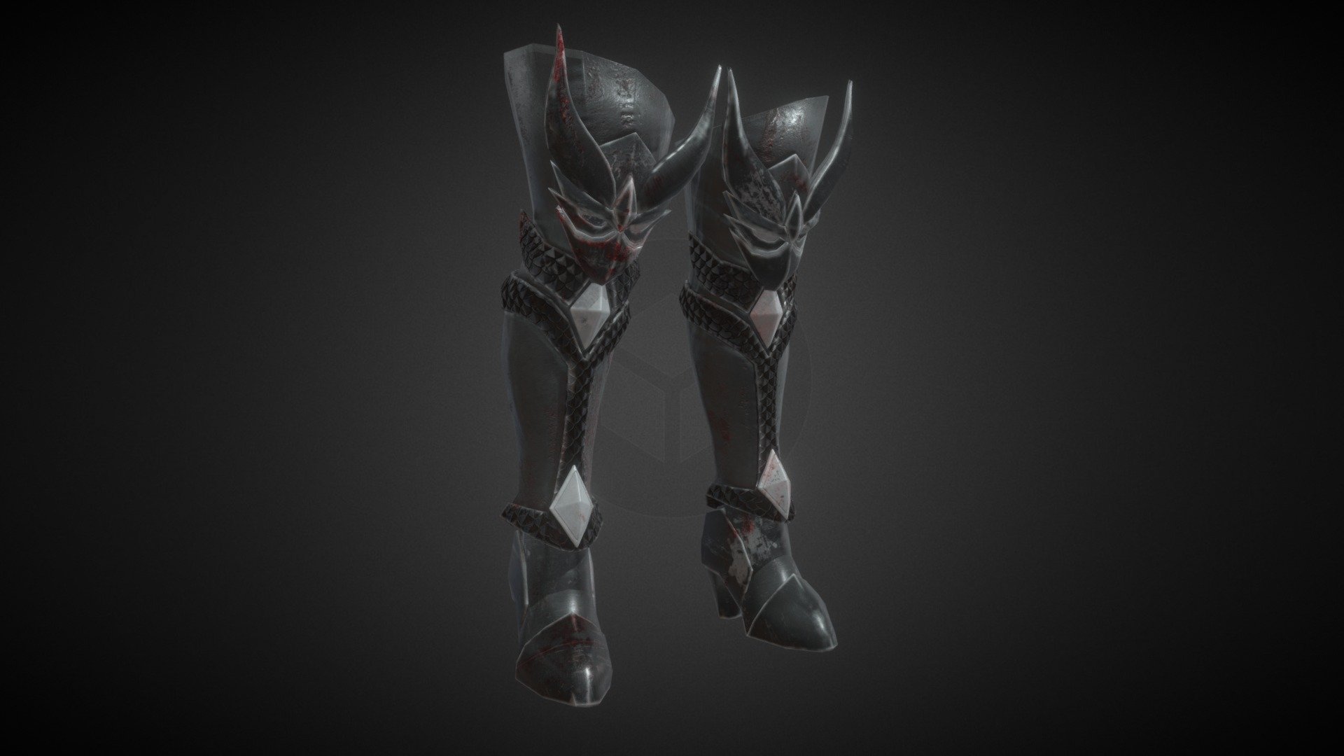 Leg Armor Demon King female for game - Buy Royalty Free 3D model by ...