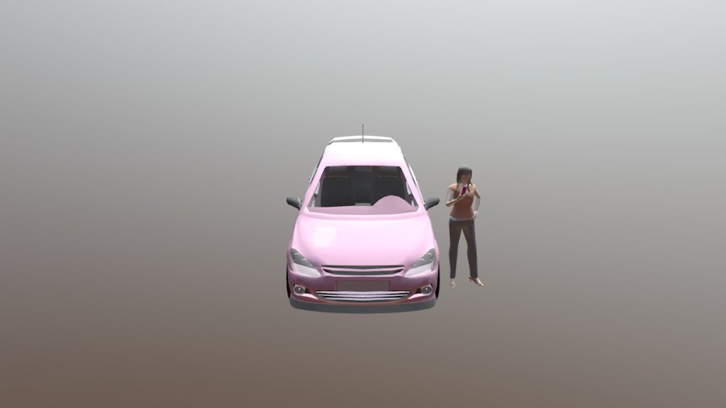 307 Car Hello Kitty - 3D model by salvatore64 [493b44c] - Sketchfab