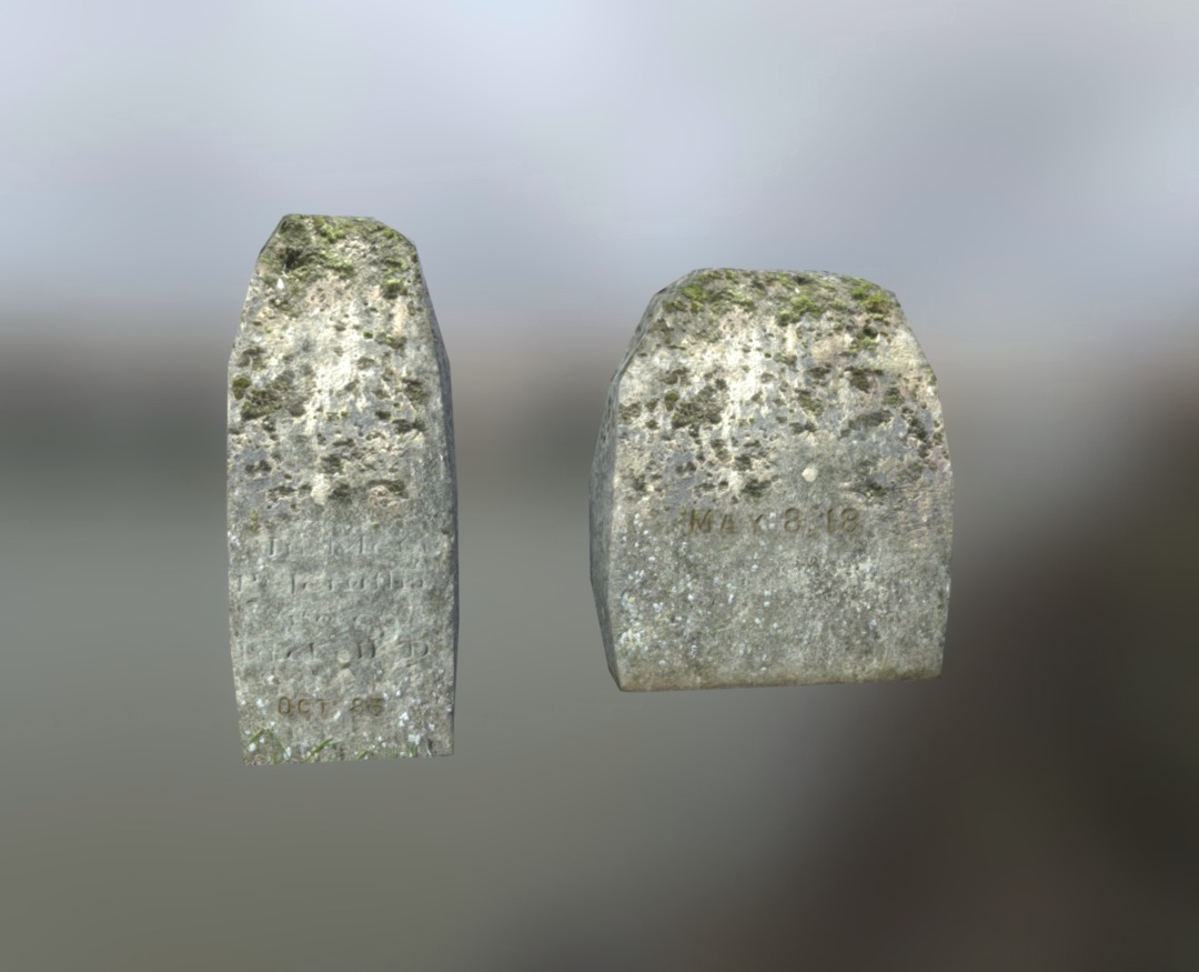 Headstones with inscriptions - 3D model by 32cm [493be13] - Sketchfab