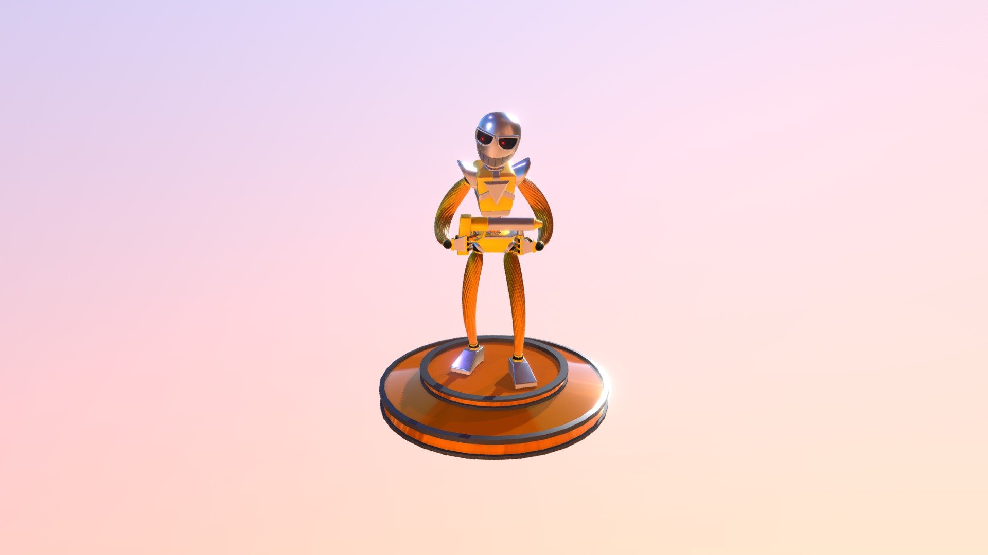 Guard Robot (College Project) - 3D model by Zylae [493c597] - Sketchfab