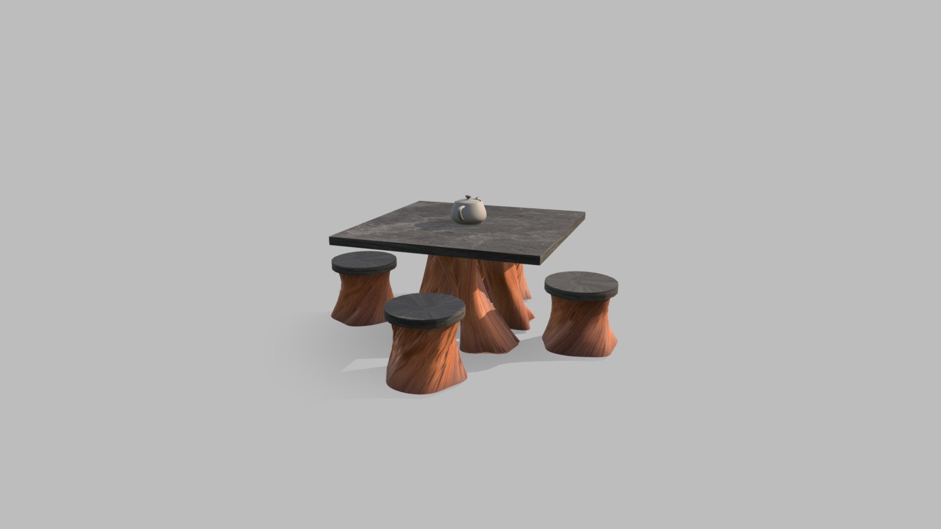 Meja dan Kursi - Download Free 3D model by naufaltaufiq66 [493c916 ...