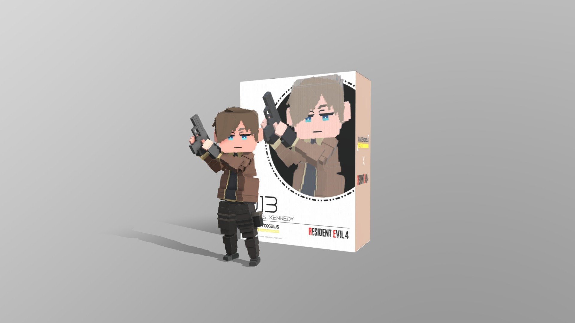 Leon S. Kennedy - Voxel Nendoroid - Buy Royalty Free 3D model by ...