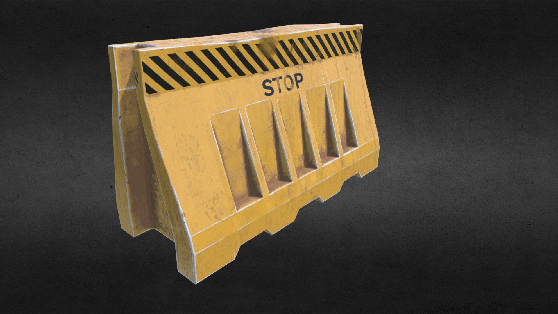 Traffic Barrier - Download Free 3D model by Shaaaark [493f54a] - Sketchfab
