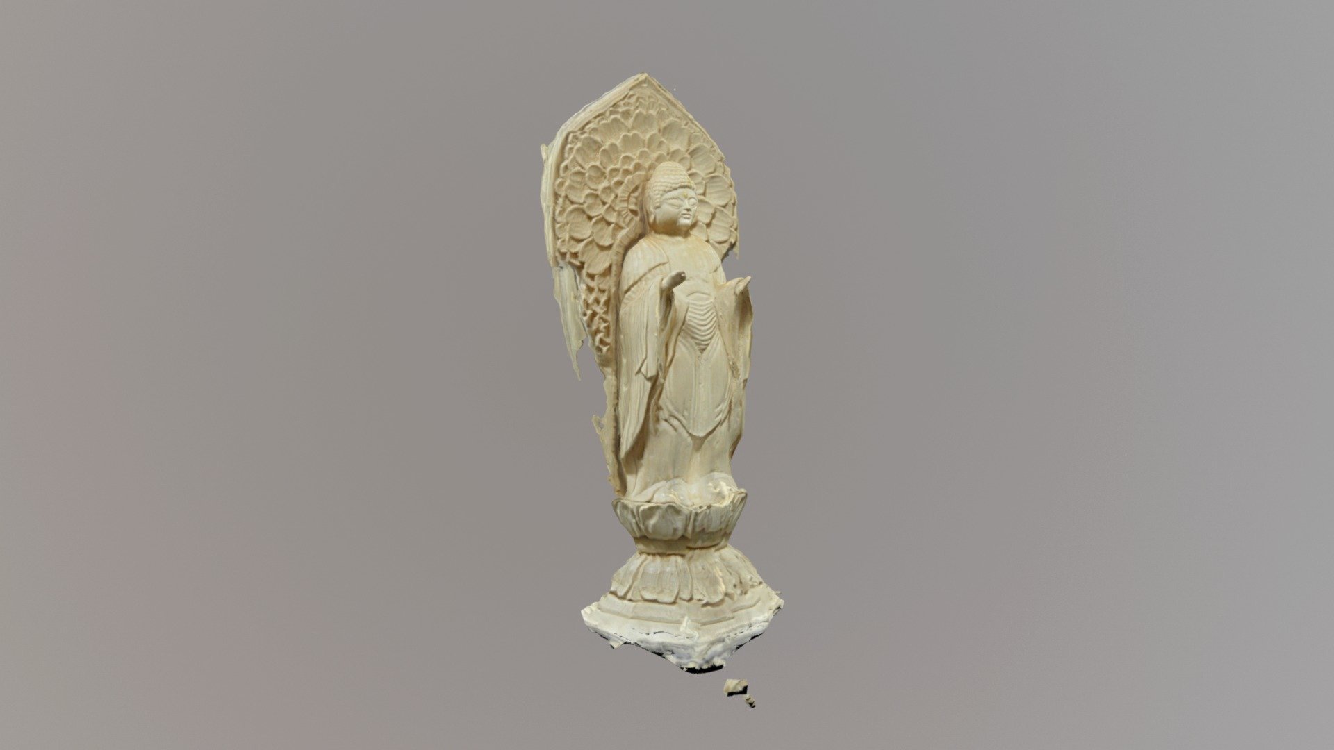 No.89 Sculpture(Amida-Nyorai) 阿弥陀如来立像 - 3D model by Komei Arai ...