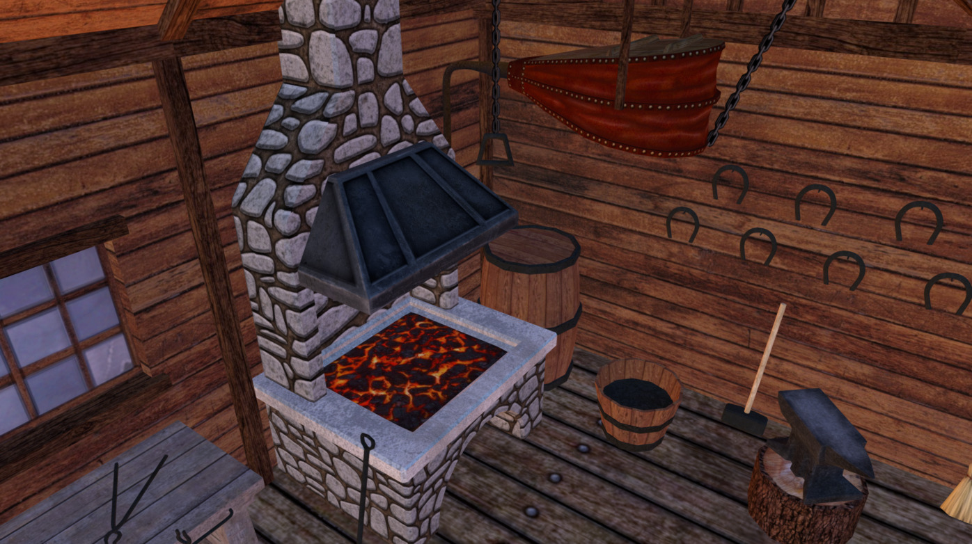 Blacksmith shop circa 1810 - 3D model by Erika Scipione (@escipione ...