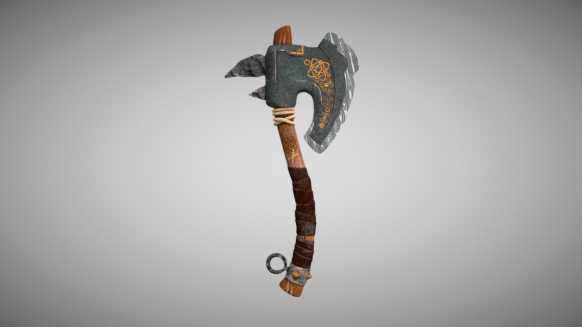 Barbarian Axe - Download Free 3D model by Daniel Roman (@bizarromed ...