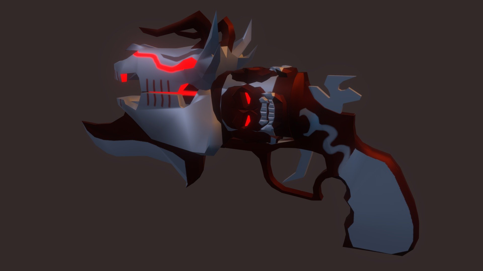 Neon Demon Revolver - 3D model by Dazariath [494cb24] - Sketchfab