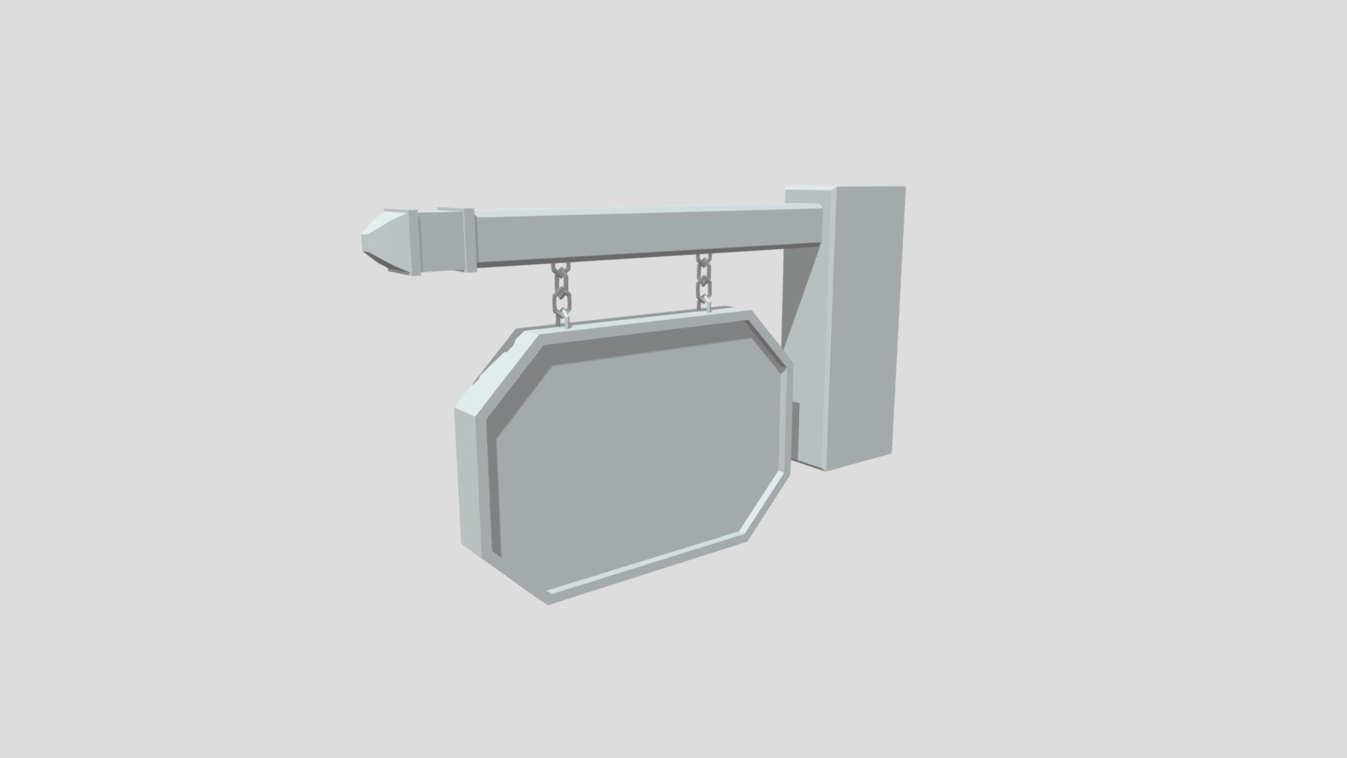 Hanging Cafe Sign - Download Free 3D model by angeloworks [494d601 ...