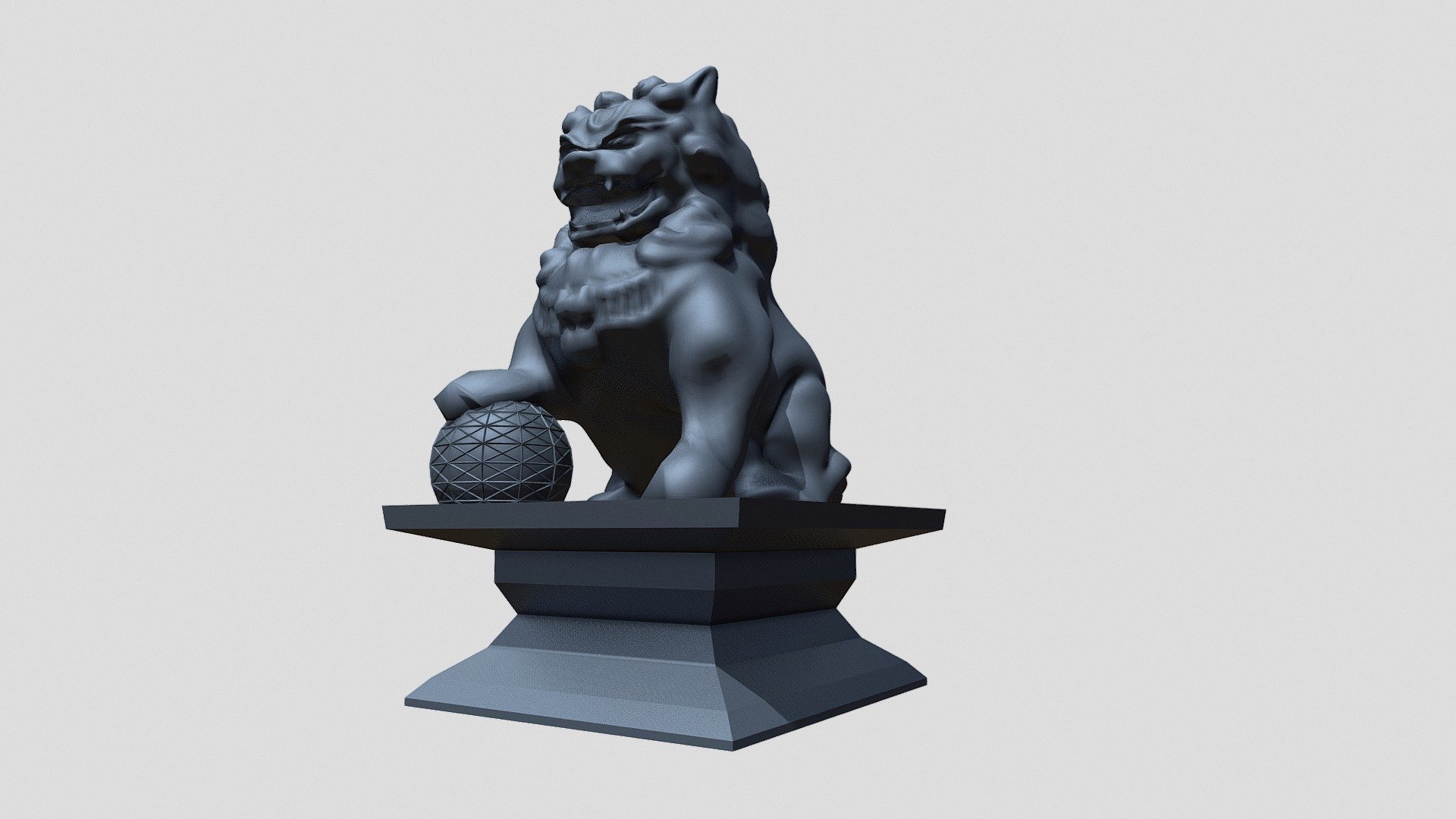 Foo Dog - Download Free 3D model by ParoxysmKing [494e65b] - Sketchfab