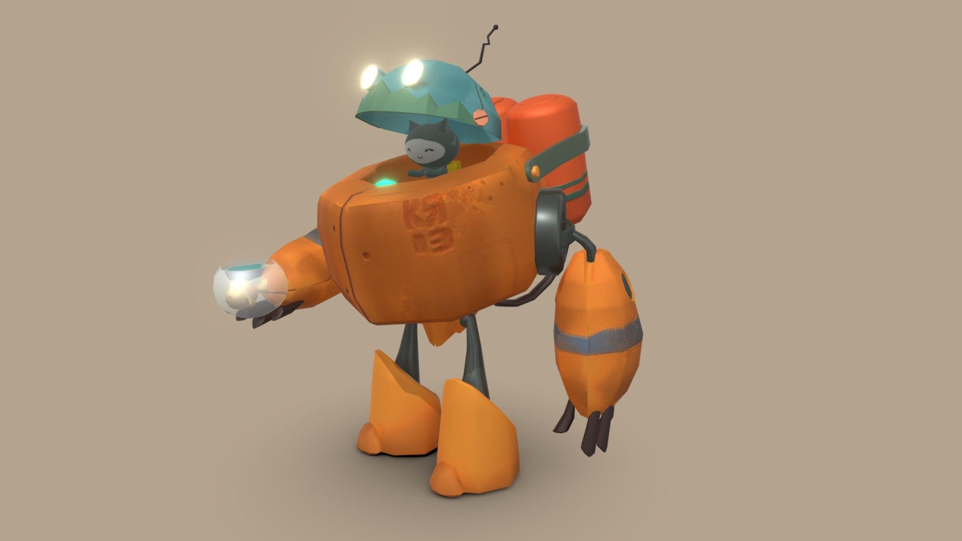Mecha 1 - 3D model by Ana Xifuentes (@anaxifuentesart) [4950119 ...