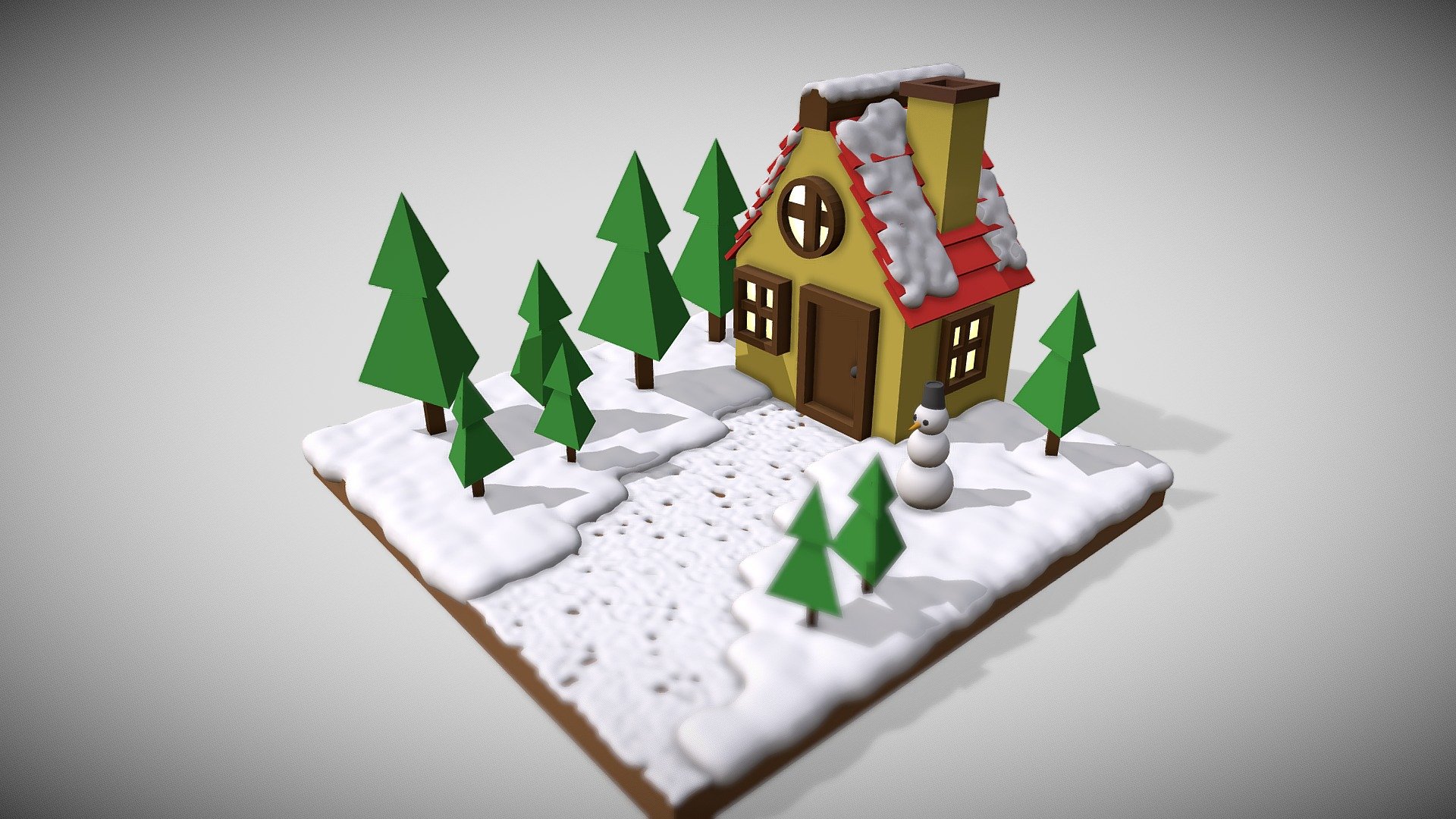 Winter House - Download Free 3D model by Incg5764 [4950b60] - Sketchfab
