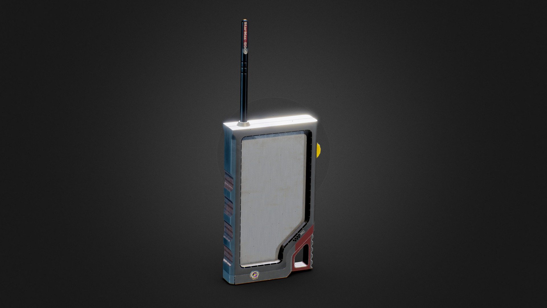 StarMax-8000 (sci-fi walkie-talkie) - Download Free 3D model by Ehab_3D ...
