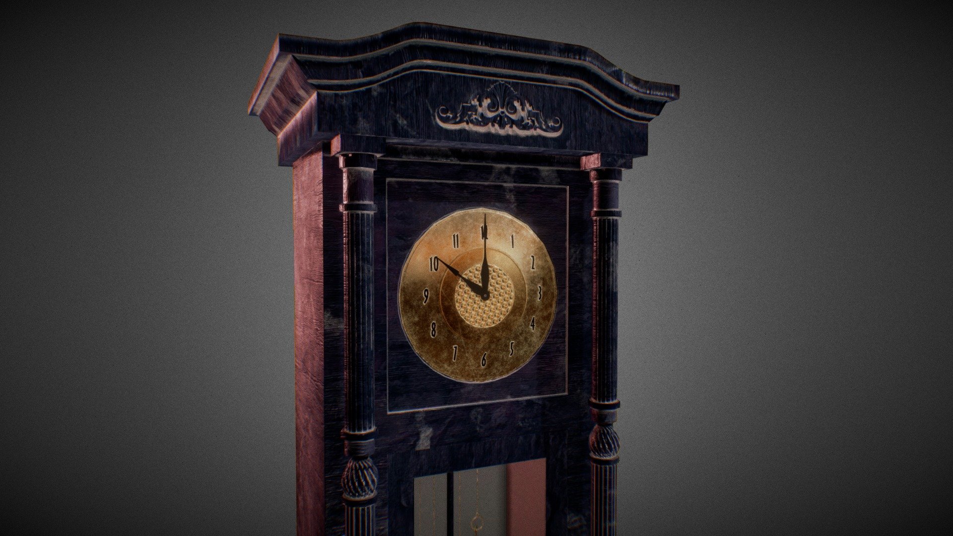 Historic Standing Clock Northern Europe - Download Free 3D model by ...