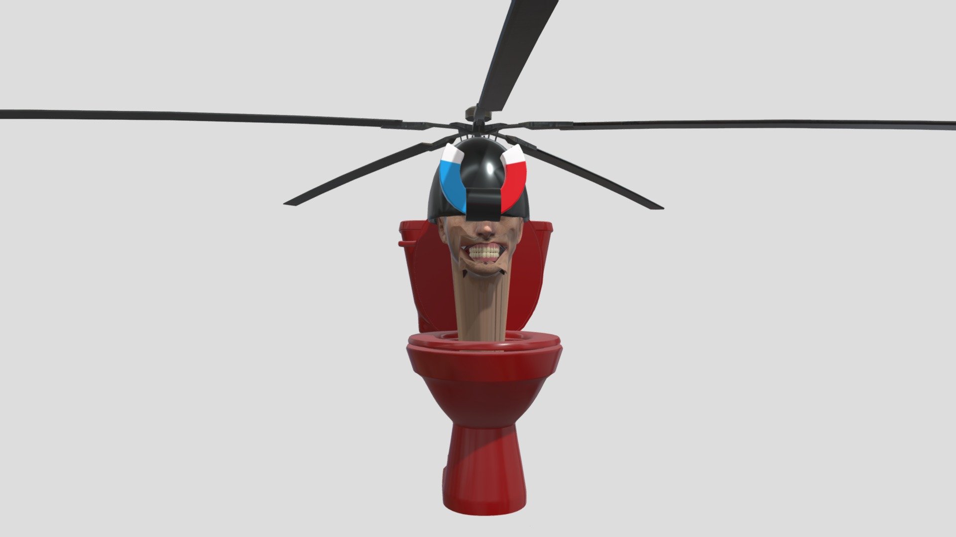 Helicopter Magnet Skibidi Toliet - Download Free 3D model by ...