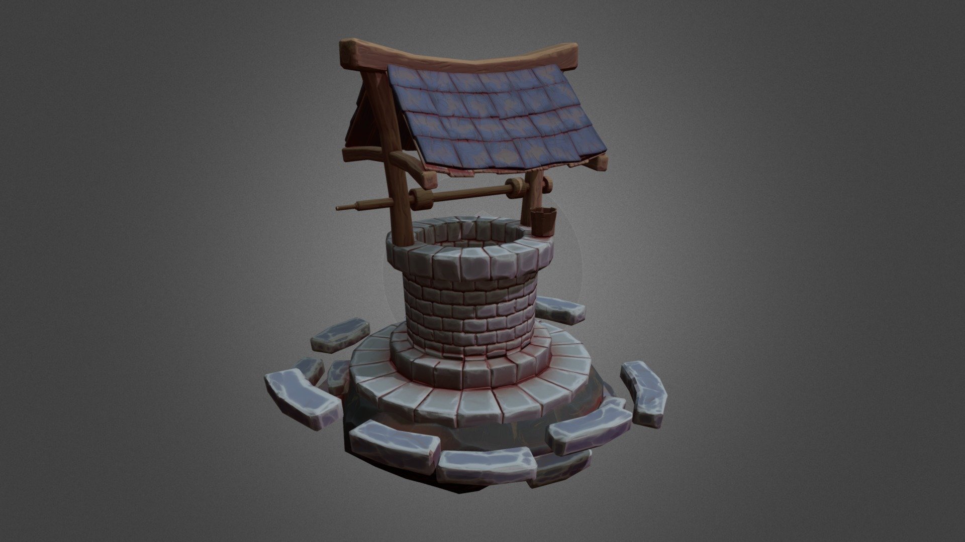 Pozo estilo cartoon - 3D model by mrpavon3d [495ada0] - Sketchfab